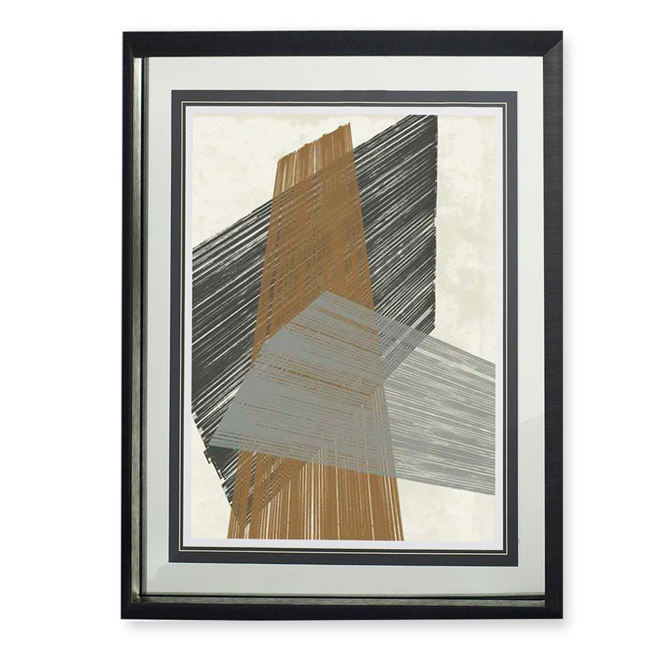 TRIANGLE STRIPES MIRRORED MATTING II - Portside Interiors