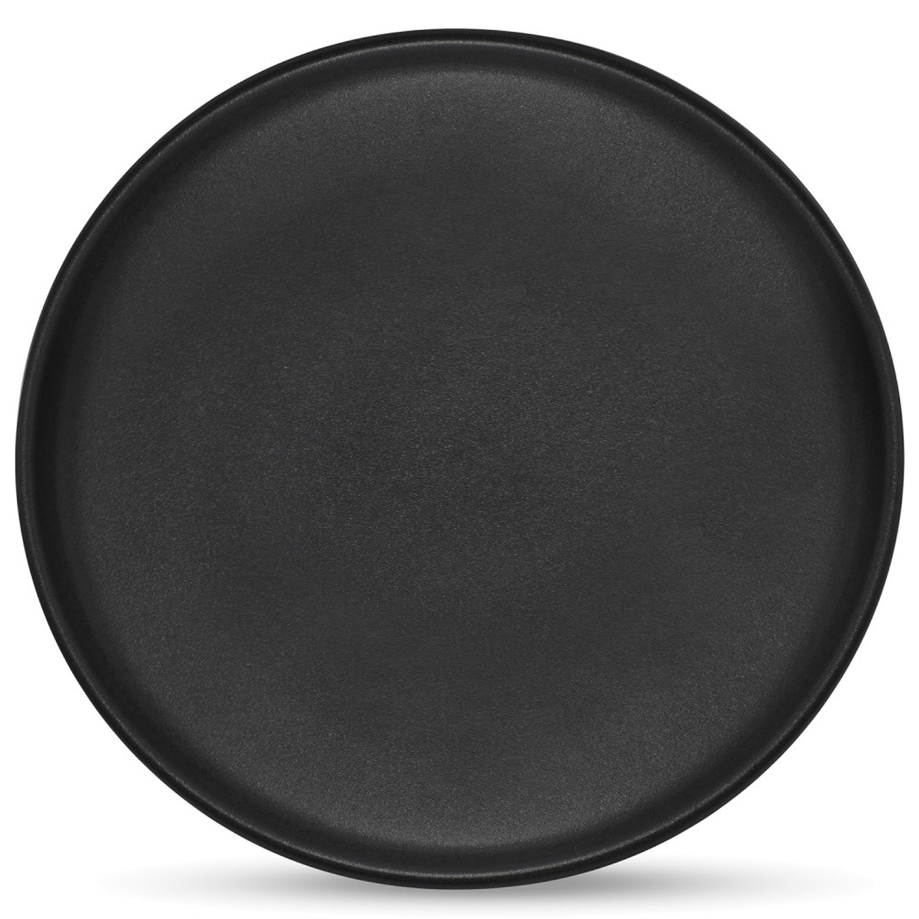 UNO DINNER PLATE 11" STONEWARE BLACK - Portside Interiors