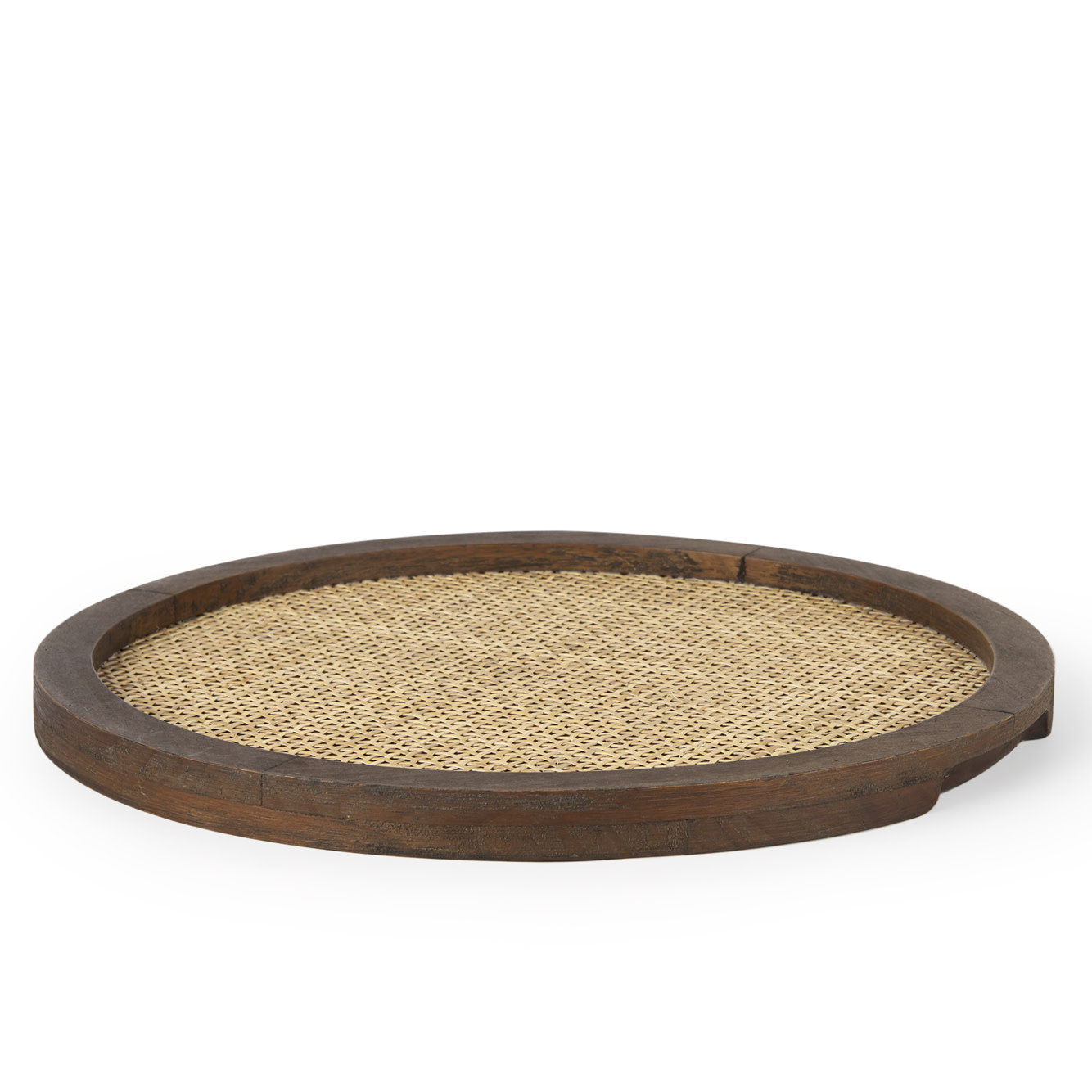 CANE TRAY ROUND - Portside Interiors