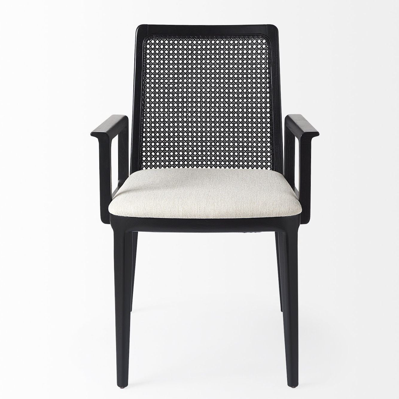MERRITT DINING ARM CHAIR BLACK - Portside Interiors