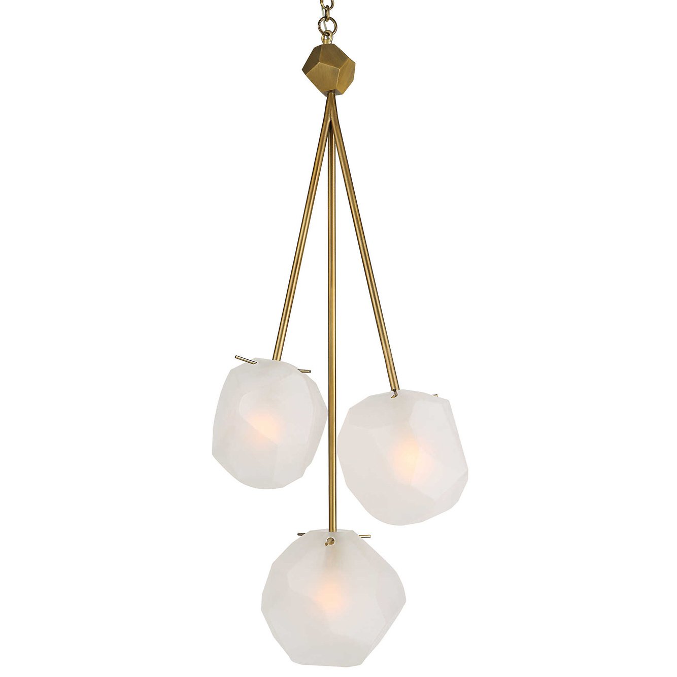 GEOSPHERE 3 LIGHT CHANDELIER - Portside Interiors