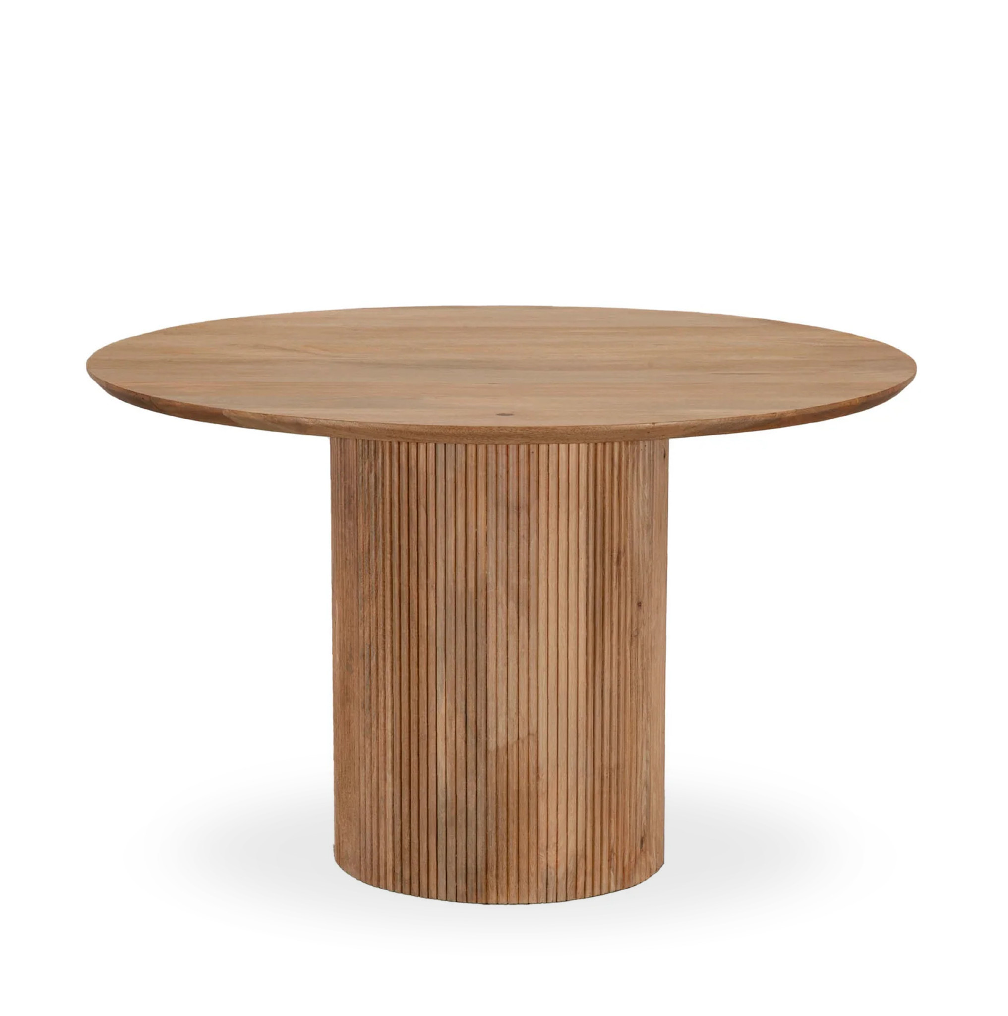 VESPERTINE DINING TABLE ROUND 47" SMOKED - Portside Interiors
