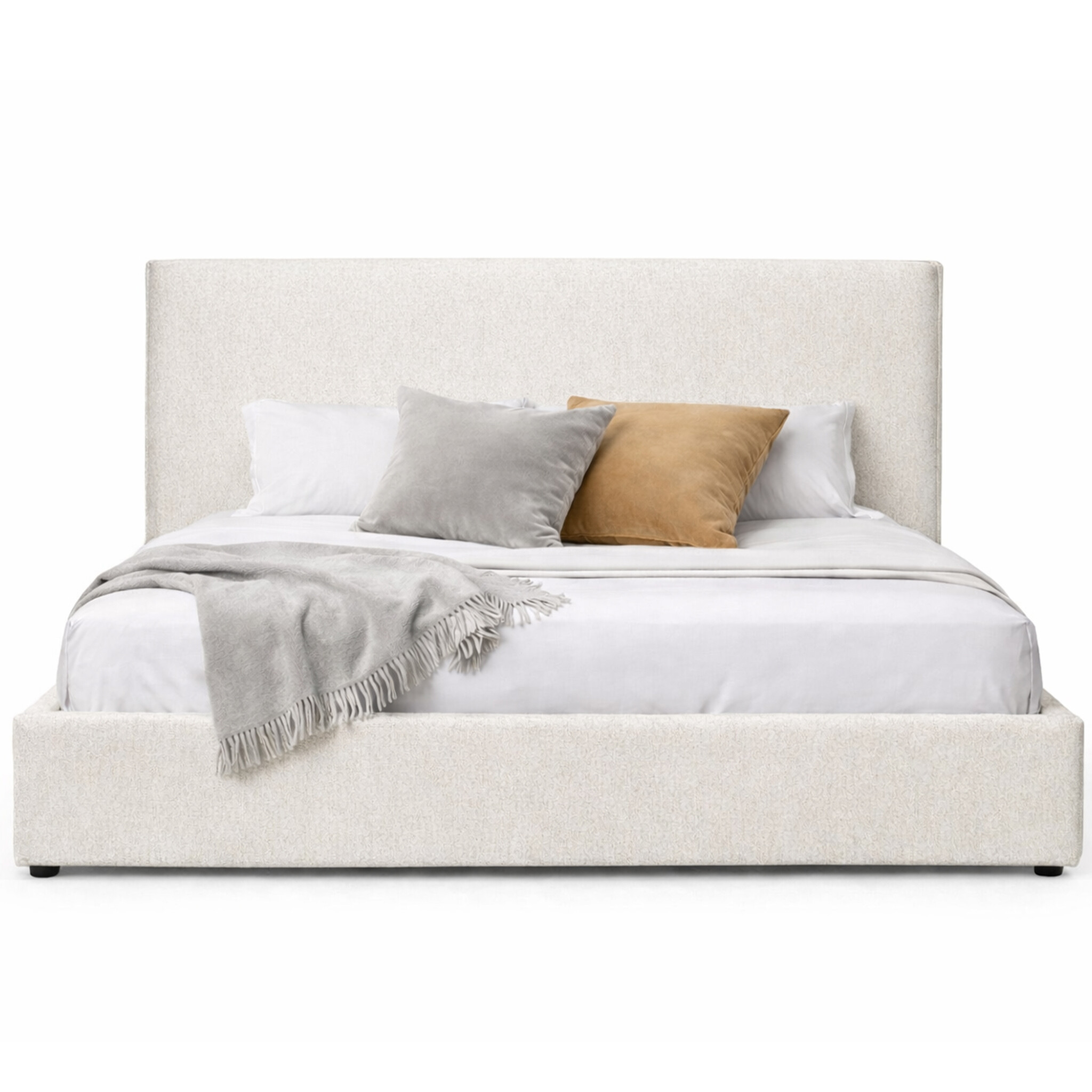 ARIES BED WHITE SAND - Portside Interiors