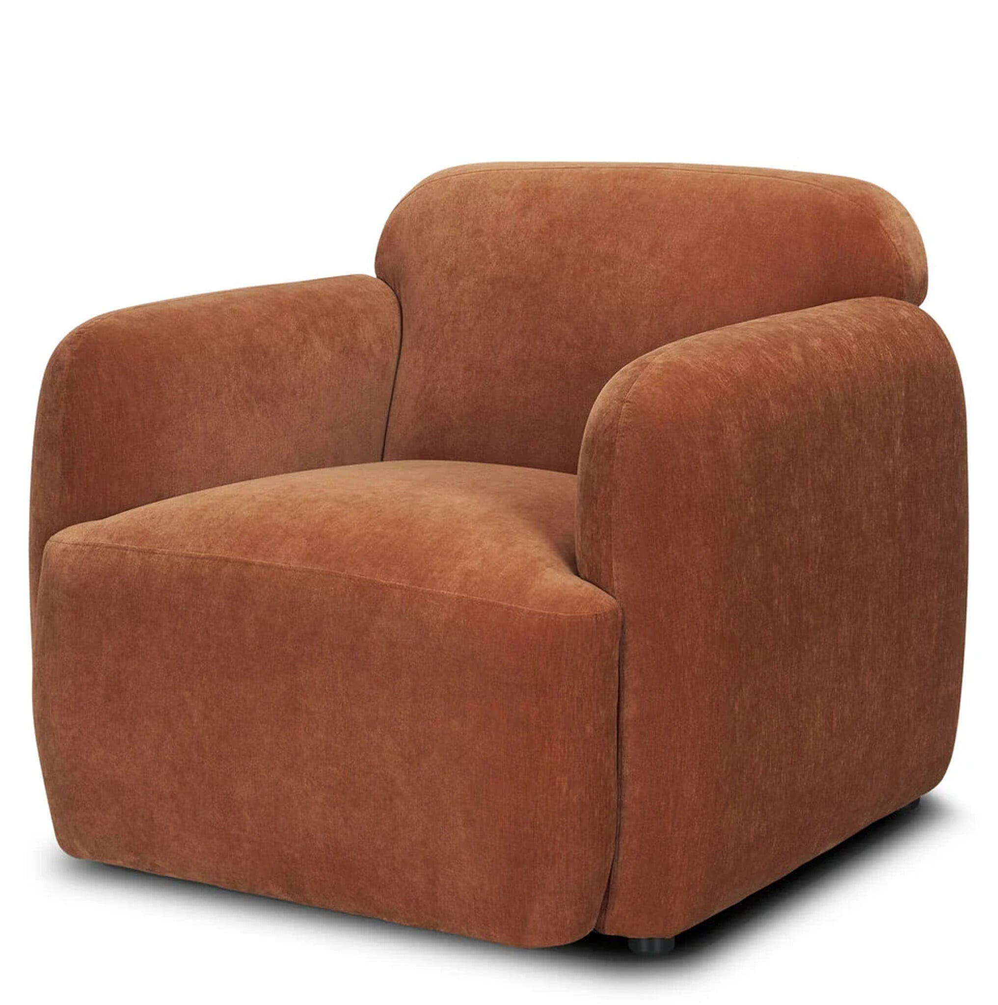 JULIUS ARM CHAIR RUST - Portside Interiors