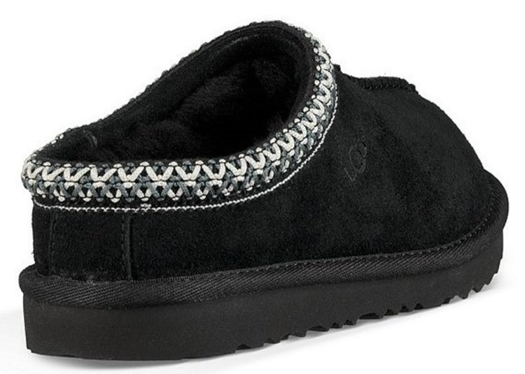 UGG Kids Tasman Black Suede Slipper Continental Shoes