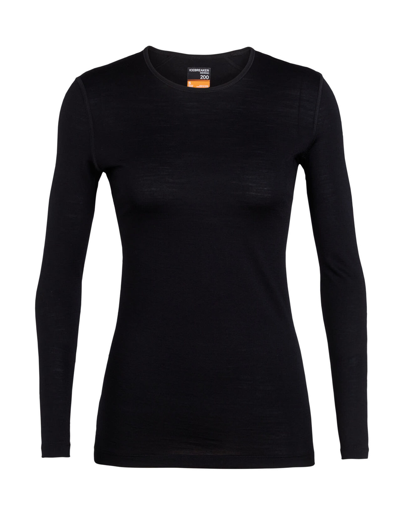 Womens Icebreaker Merino 200 Oasis Long Sleeve Crewe Thermal Top