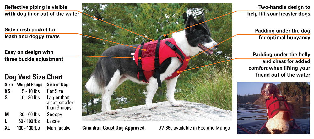 SALUS SKIPPY DOG/PET PFD VEST - Lefebvre's
