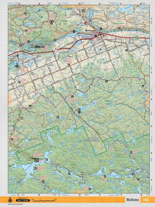 BACKROAD MAPBOOKS BACKROAD TOPOGRAPHIC MAP - CCON-102 - MATTAWA ...