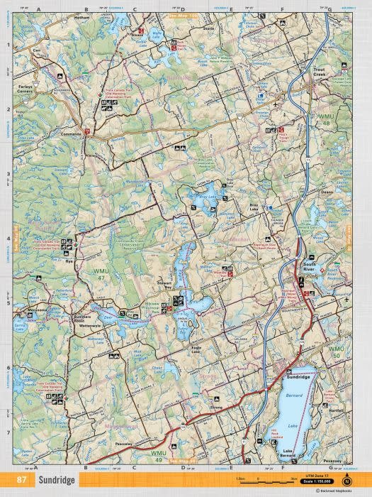 BACKROAD MAPBOOKS BACKROAD TOPOGRAPHIC MAP - CCON-87 - SUNDRIDGE ...