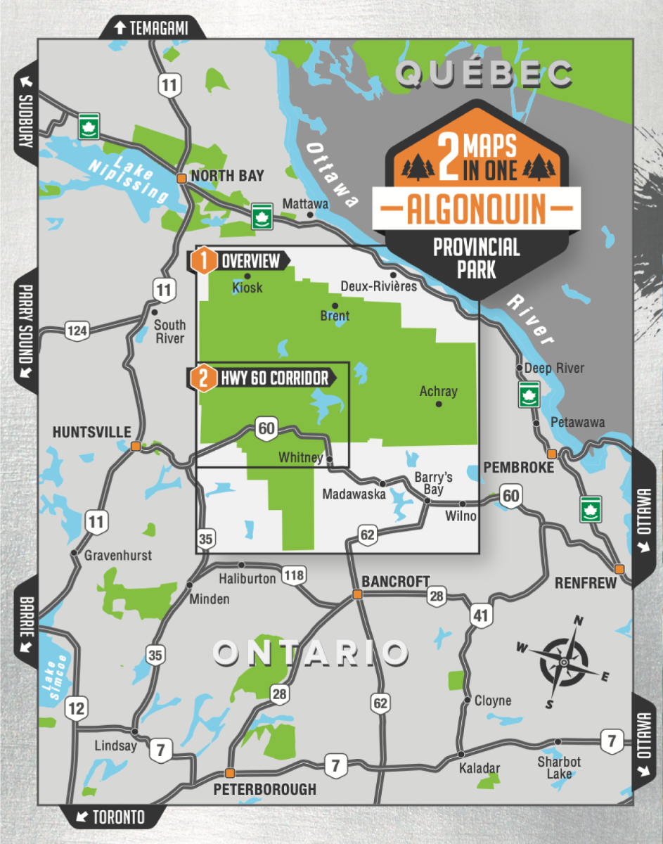 BACKROAD MAPBOOKS BACKROAD TOPOGRAPHIC MAP - FCEON - ALGONQUIN ...
