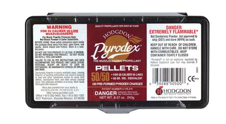 HODGDON .50 CAL - 50GR PYRODEX PELLETS (100 COUNT) - Lefebvre's Source ...