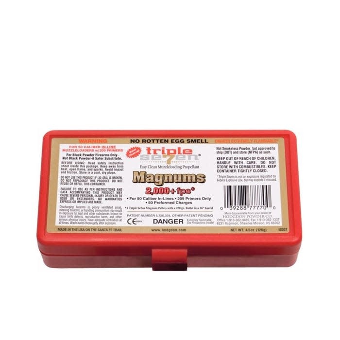 HODGDON TRIPLE SEVEN MAGNUM MUZZLELOADING PROPELLANT - 60GR - .50 CAL ...