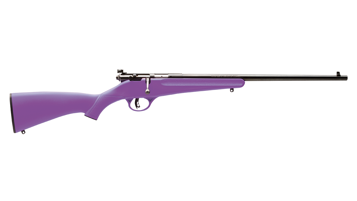 SAVAGE ARMS RASCAL YOUTH BOLT-ACTION RIFLE (1 ROUND) .22 LR - PURPLE ...