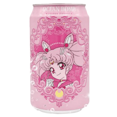 Ocean Bomb Sailor Moon Chibiusa Sparkling Water Lychee - Shack a Sauce