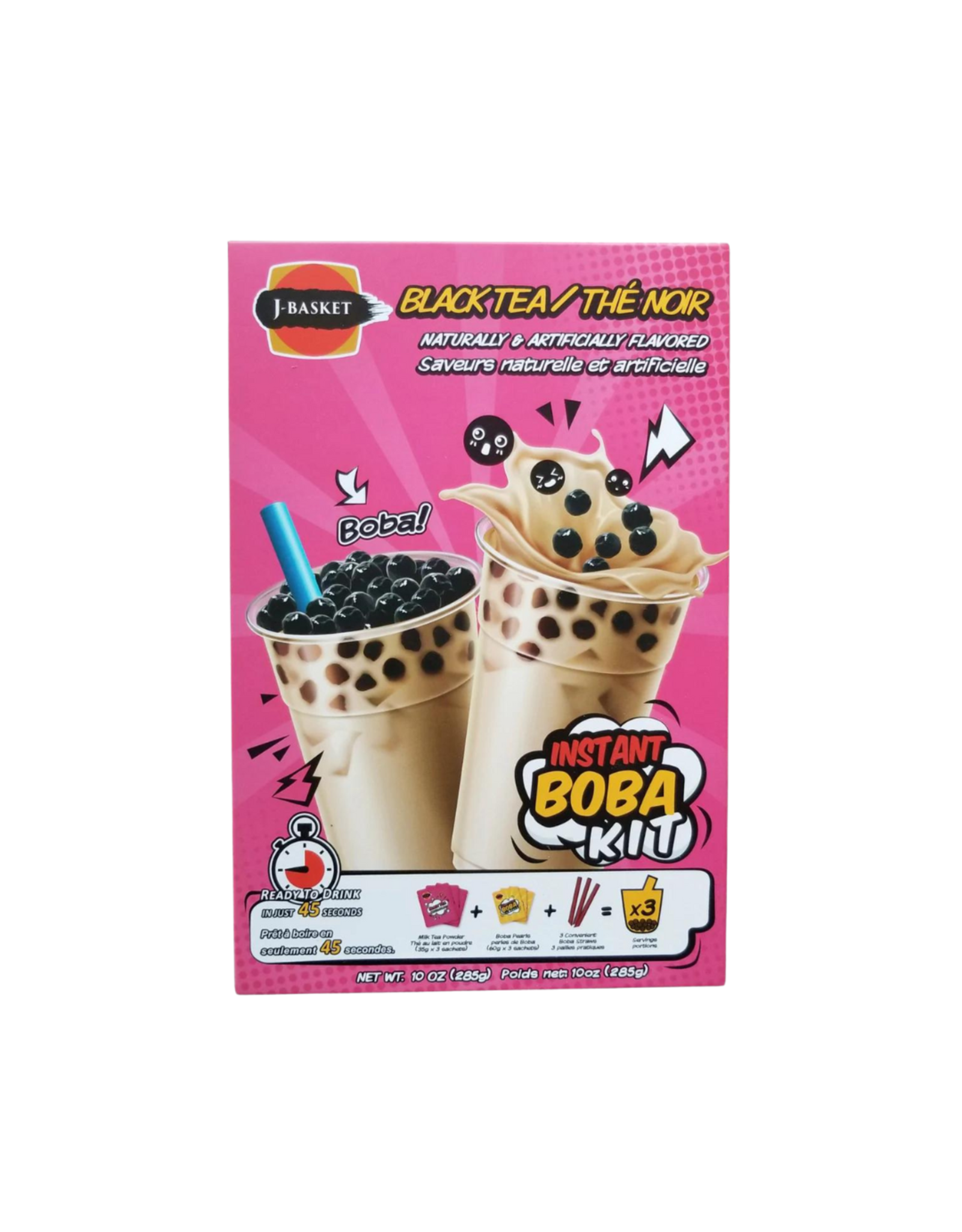 J-Basket Instant Boba Kit Black Tea - Shack a Sauce