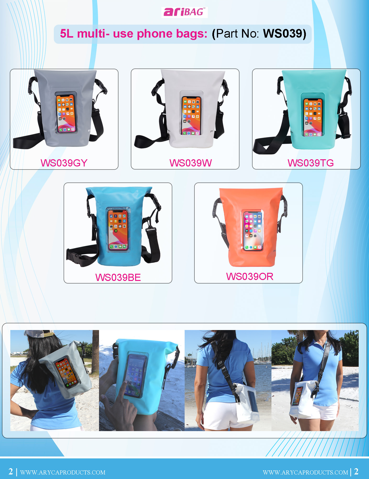 Aribag 5L Phone Tote Bag Orange | Estero Outfitters - Estero River ...