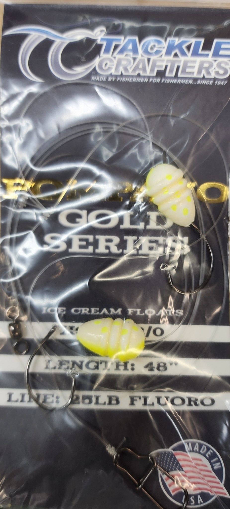 TACKLE CRAFTERS Pompano Gold Series Chart/White | Estero Outfitters ...