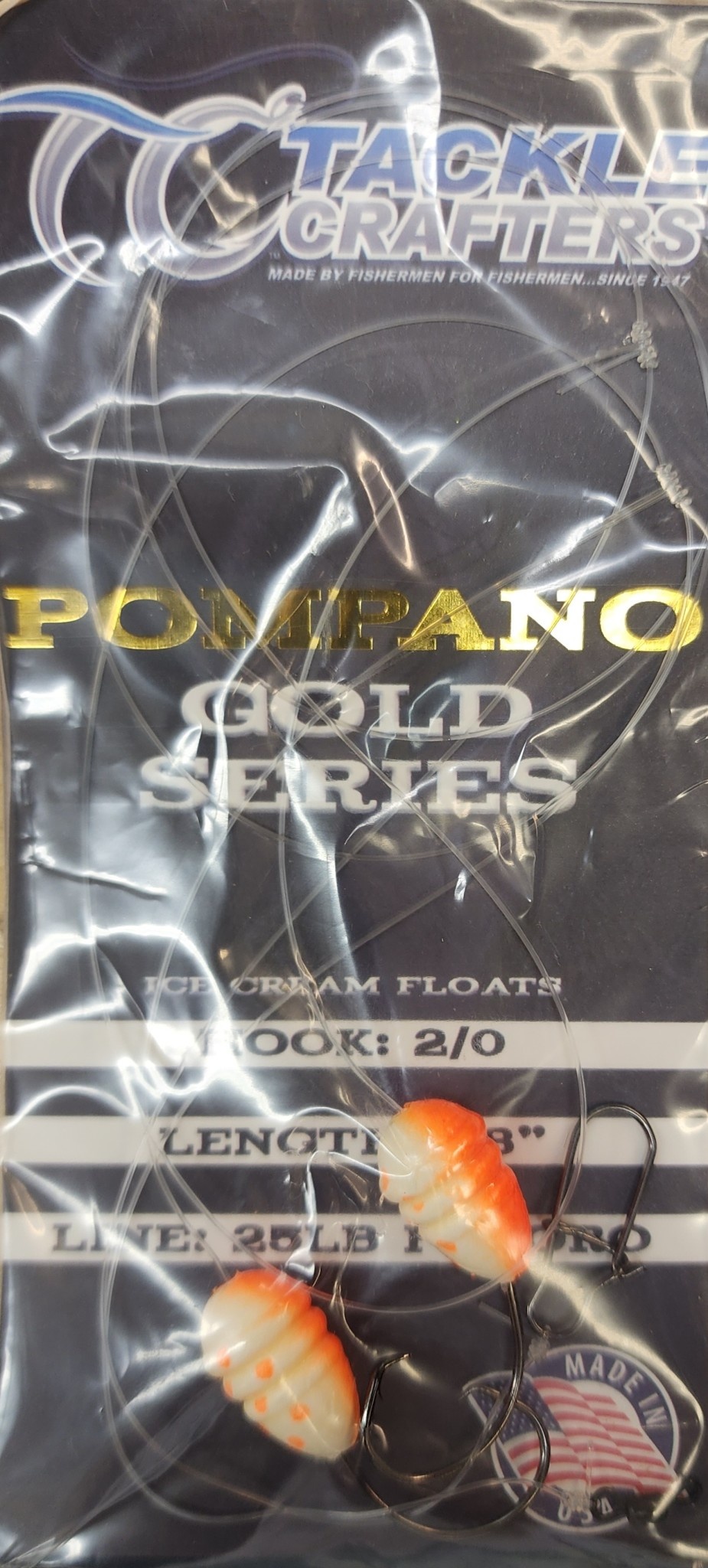 TACKLE CRAFTERS Pompano Gold Series Orange/White - Estero River Outfitters