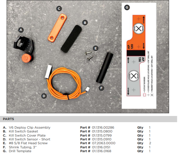 Auto Pilot Deploy Kit - Kill Switch - Estero River Outfitters