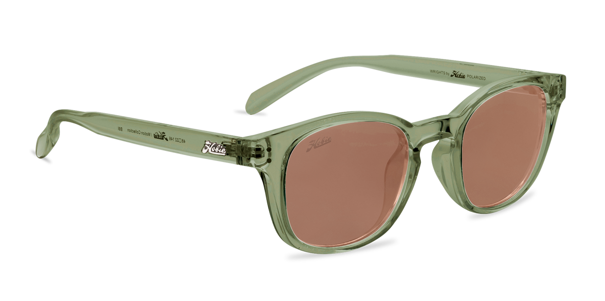 WRIGHTS SHINY CRYSTAL OLIVE FRAME / COPPER POLARIZED PC LENS | Estero ...