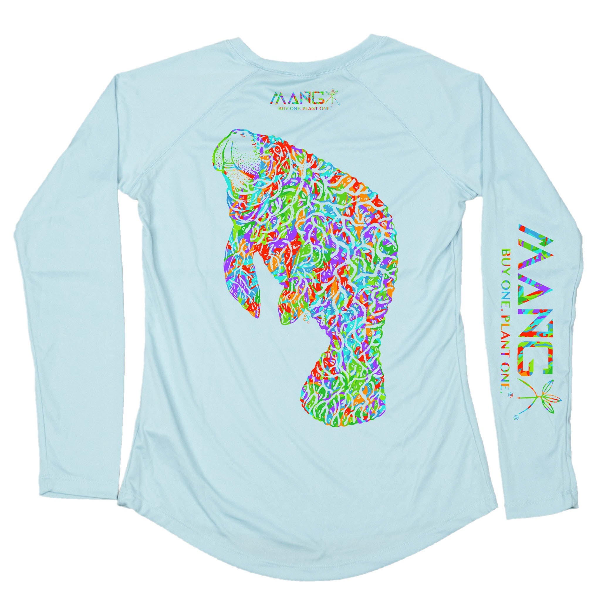MANG Women's Performance Shirt Bimini Twist Mangatee Arctic Blue ...