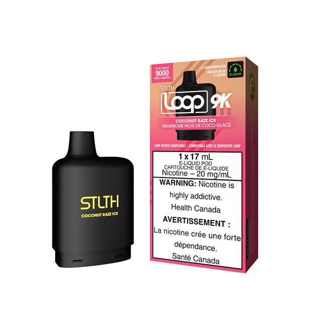 LOOP 2 - STLTH 9K - Coconut Razz Ice - 20 mg - Excised - Vapanada