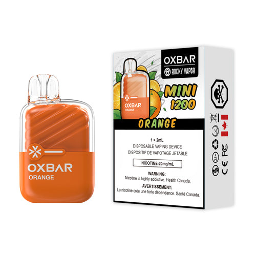 ROCKY VAPOR OXBAR MINI 1200 - Orange 20 mg - ON - Vapanada