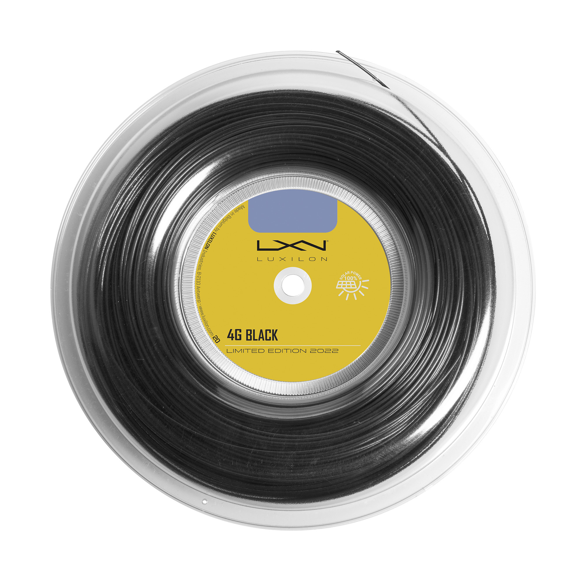 Luxilon 4G Black 125/17 Tennis String 200m Reel - World Tennis Miami