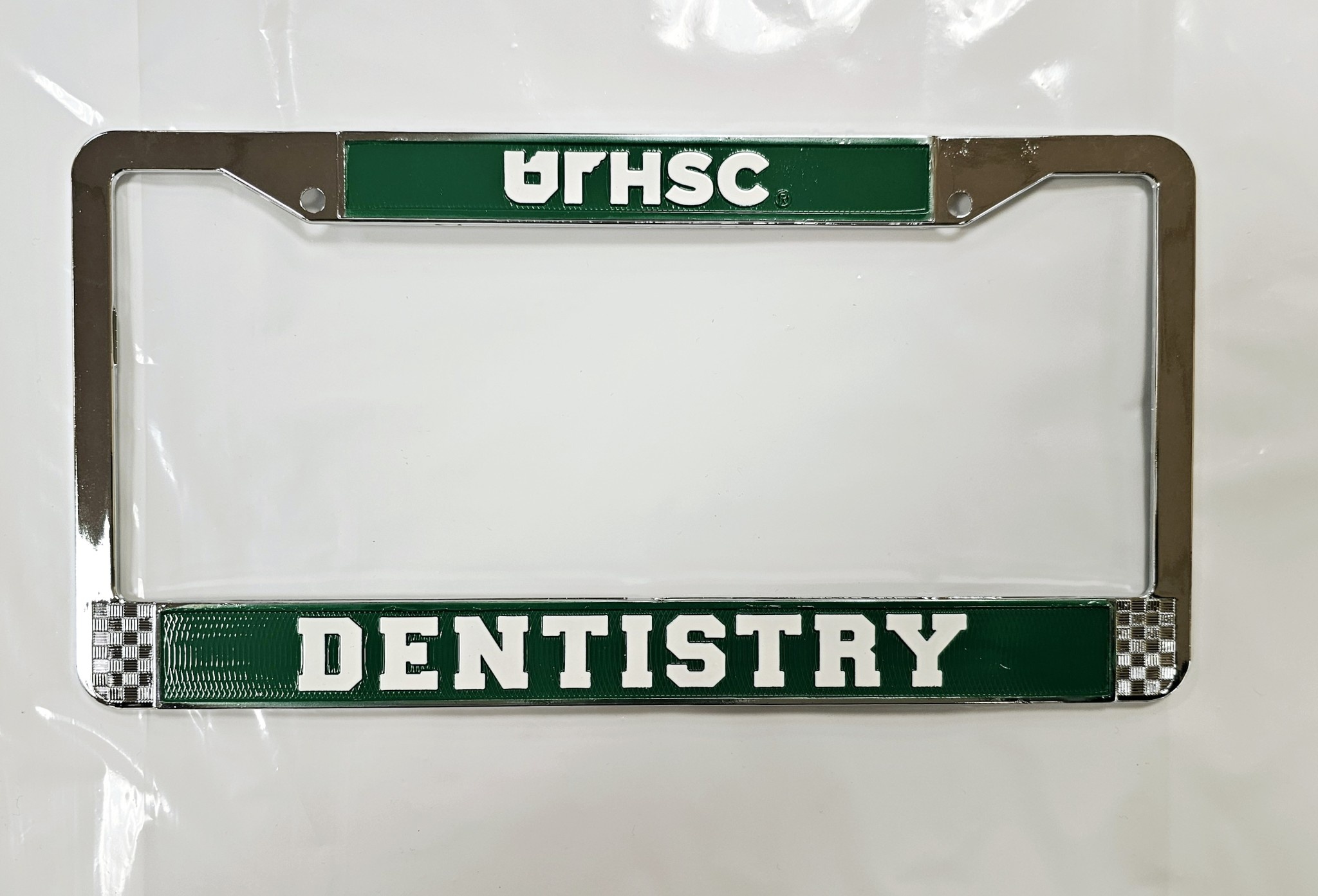 DENTISTRY METAL LICENSE PLATE FRAME - HSC HUB