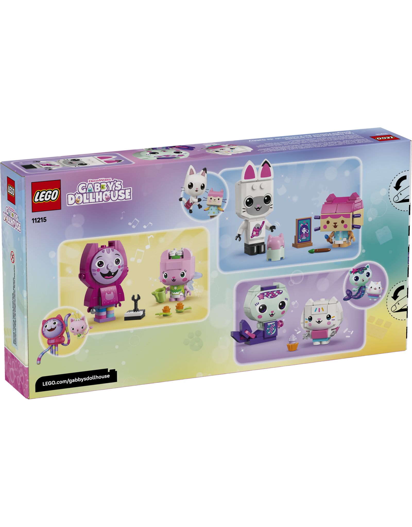 LEGO Gabby's Dollhouse 11215 Gabby's Brick-Built Cat Friends - The Swag ...