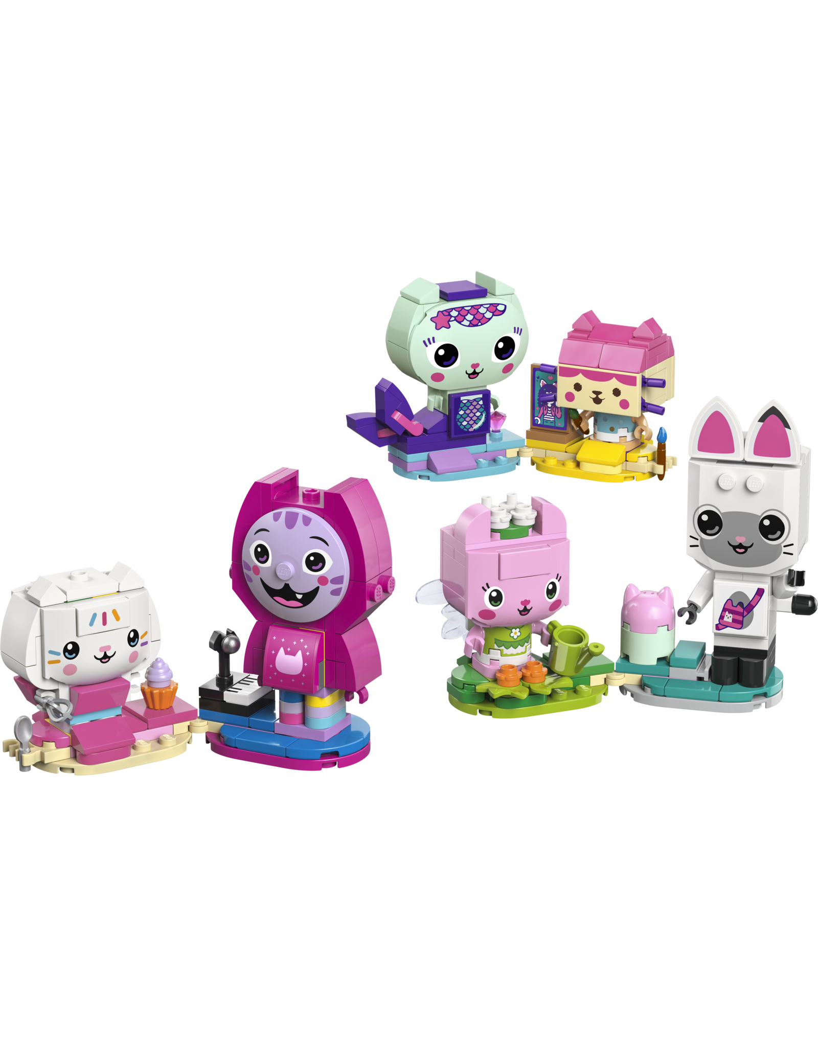 LEGO Gabby's Dollhouse 11215 Gabby's Brick-Built Cat Friends - The Swag ...