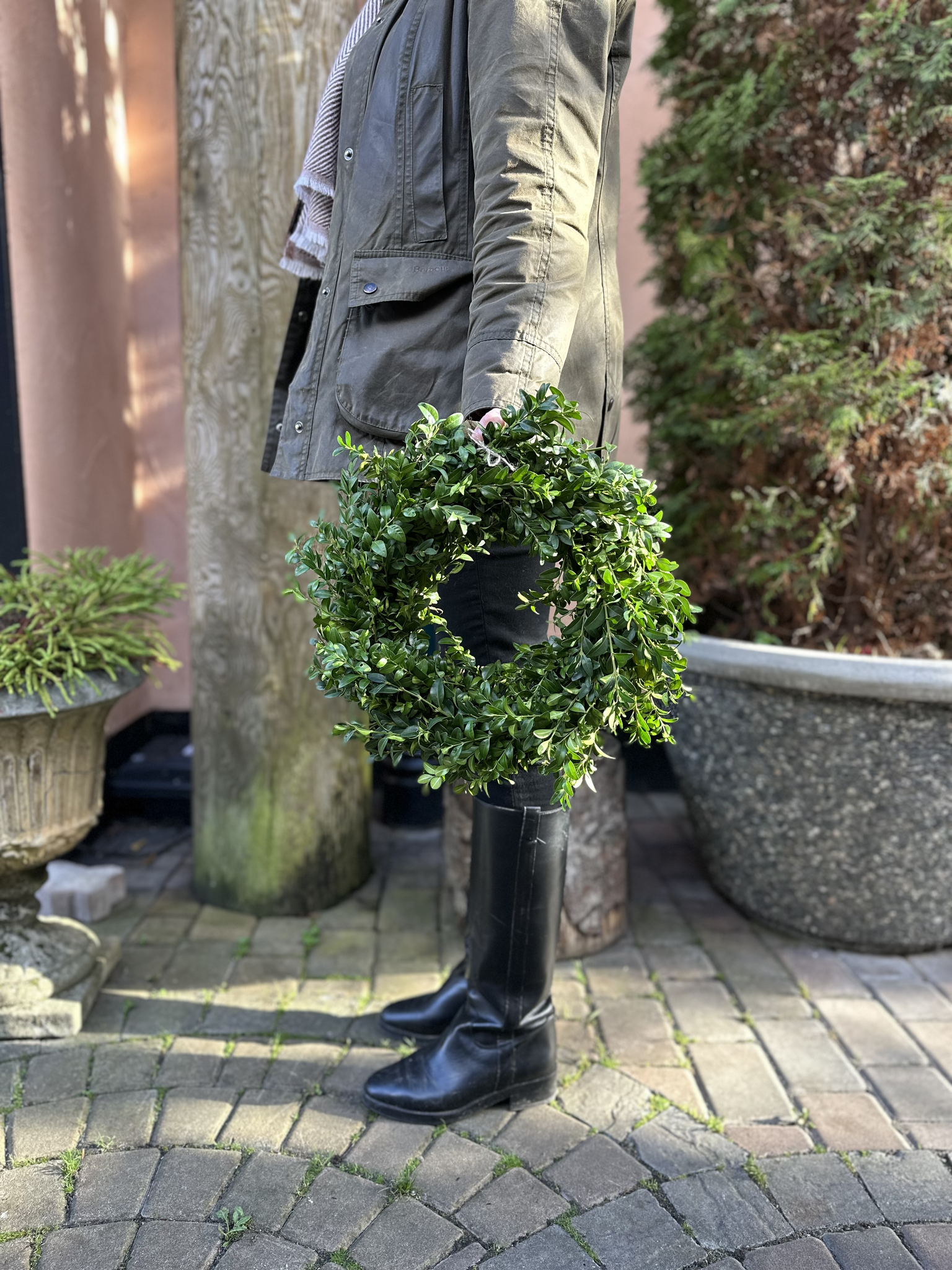 Cartref Boxwood Wreath - Hansell and Halkett
