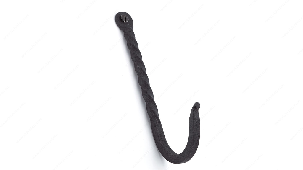 Classic Twist Forged Iron Hook - Centro Garden
