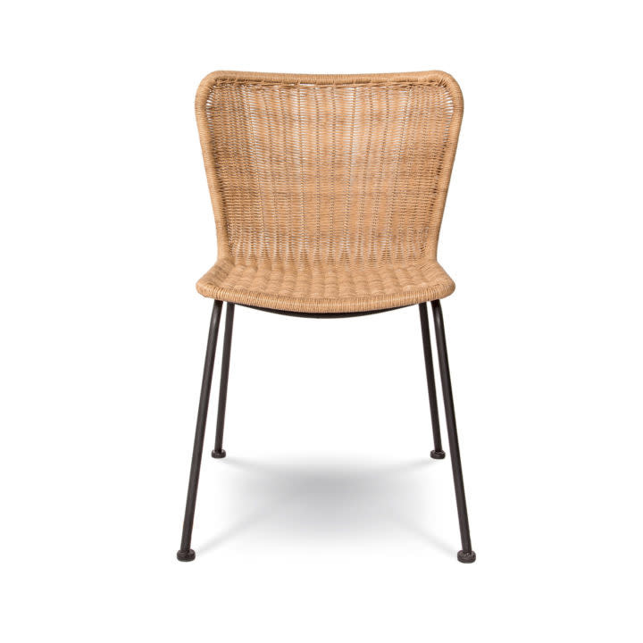 Indoor / Outdoor Natural Calabria Wave Dining Chair - Centro Garden