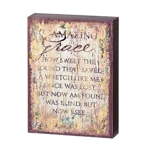 Amazing Grace Plaque - Reilly's Church Supply & Gift Boutique