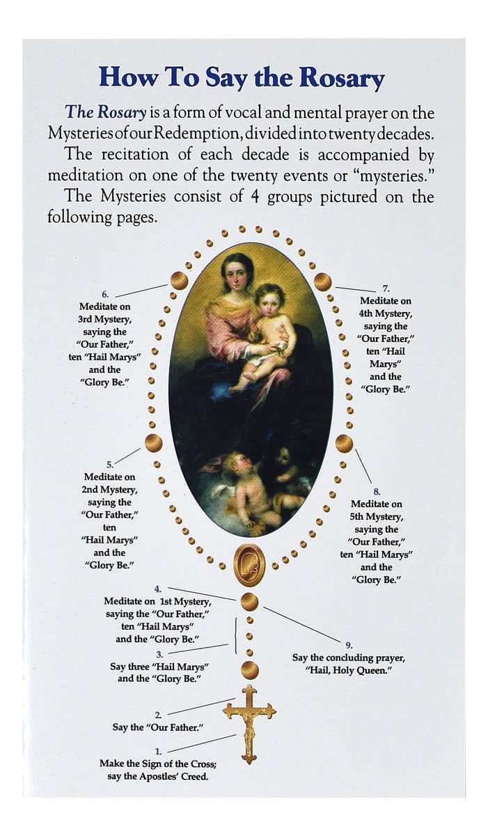 How to Say the Rosary Pamphlet - Reilly's Church Supply & Gift Boutique