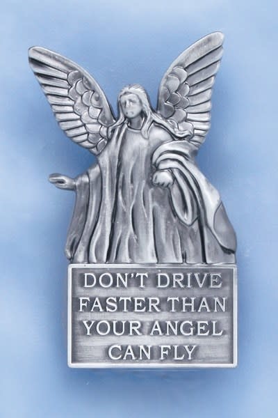 Visor Clip Guardian Angel Don't Drive Faster - Reilly's Church Supply ...