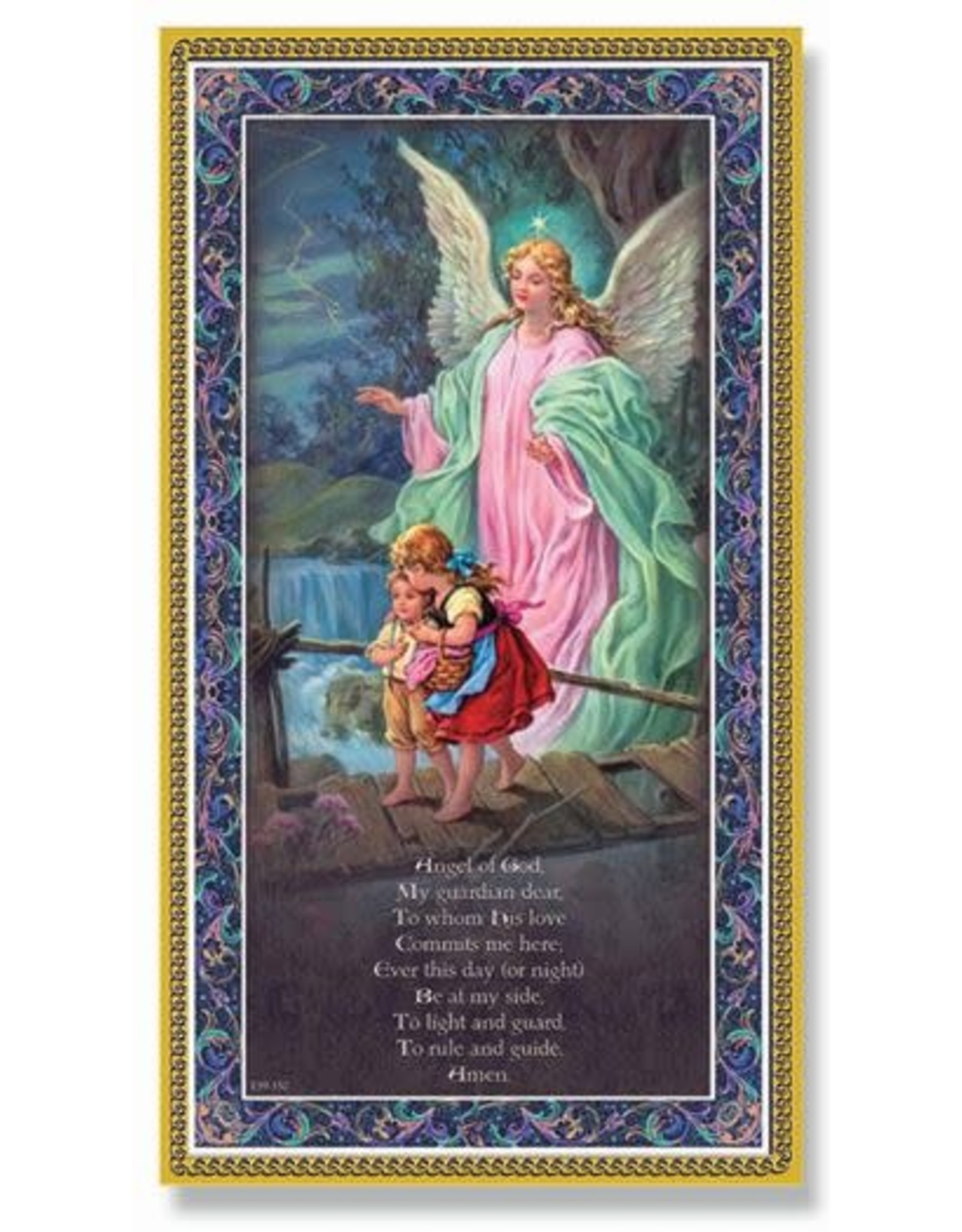 Plaque Guardian Angel 5x9 w/Prayer - Reilly's Church Supply & Gift Boutique