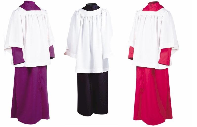 Altar Server Cassock-Available in Red, Black, Purple or White - Reilly ...