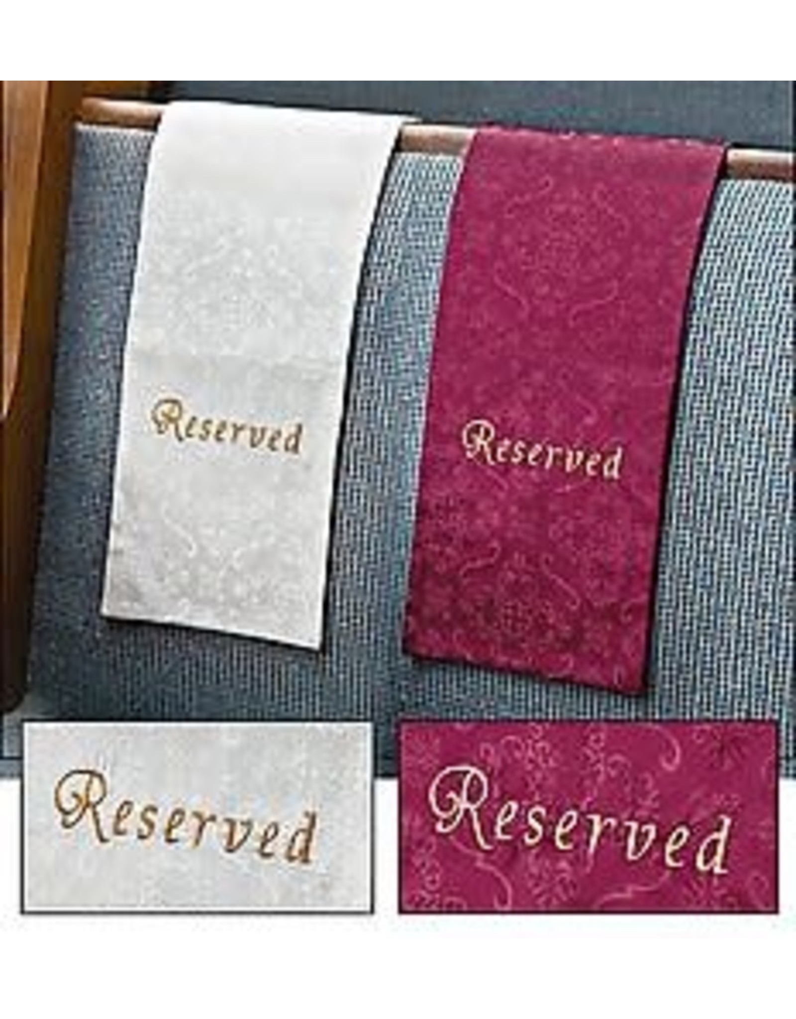 Embroidered Jacquard Reserved Cloths (Pack of 4) - Reilly's Church ...