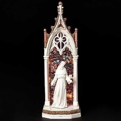 St. Francis LED Arch Window Statue - Reilly's Church Supply & Gift Boutique