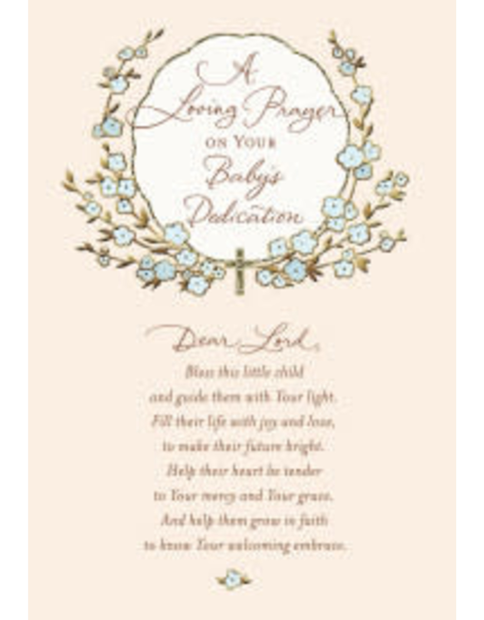Card- A Loving Prayer on your Baby's Dedication - Reilly's Church ...