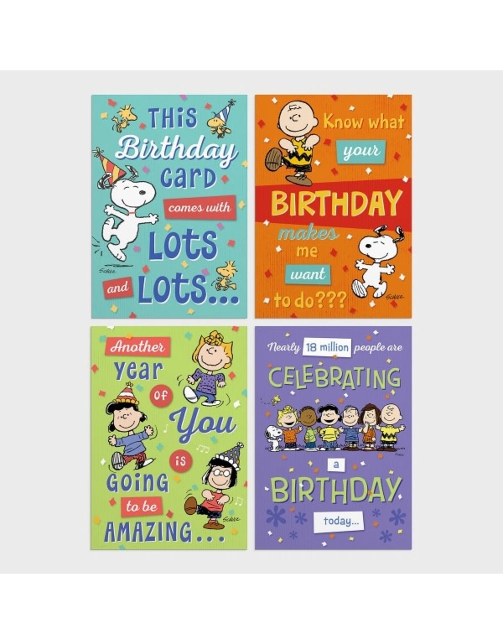 Boxed Cards (12) - Kids Birthday - Peanuts, Scripture NCV - Reilly's ...