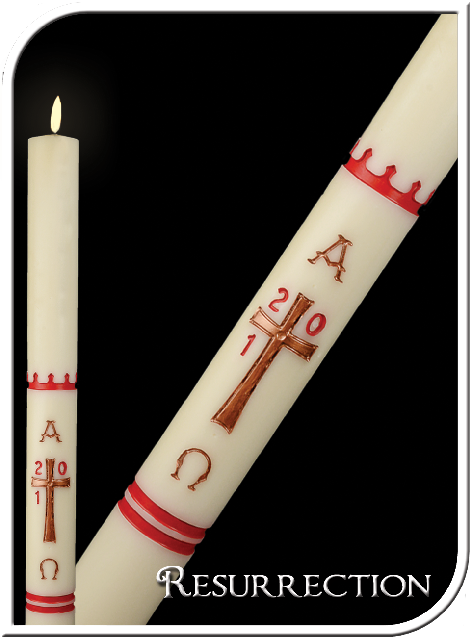 Resurrection Paschal Candle - Reilly's Church Supply & Gift Boutique