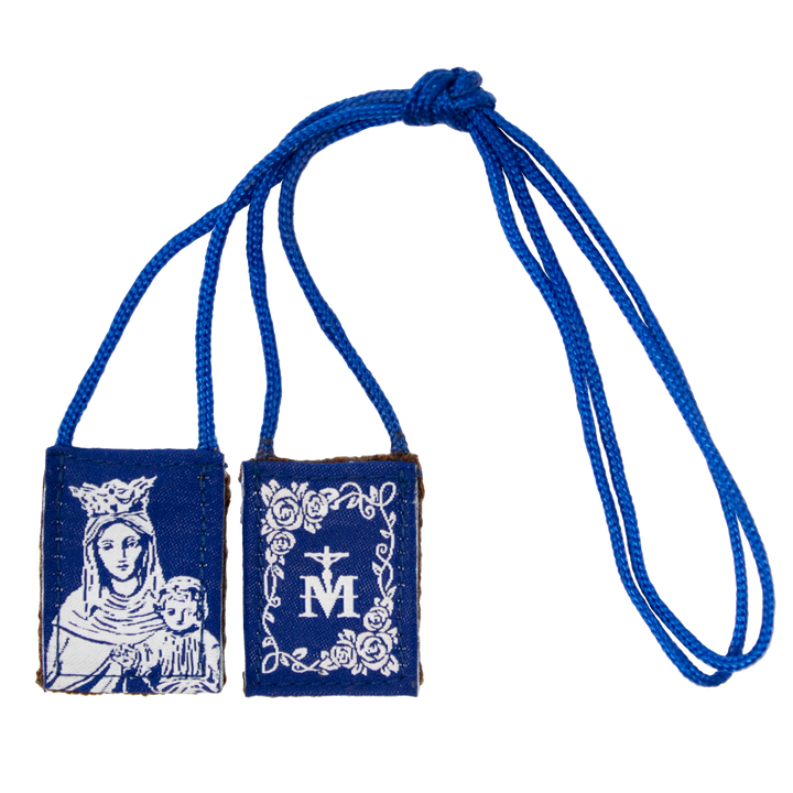 Scapular, Premium, Blue/White - Reilly's Church Supply & Gift Boutique