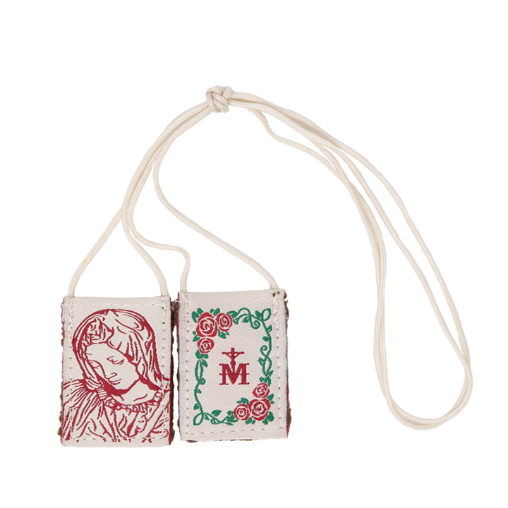 Scapular, Premium, Cream & Rose Pietà - Reilly's Church Supply & Gift ...