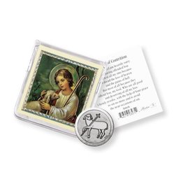 Holy Card with Medal - Reilly's Church Supply & Gift Boutique