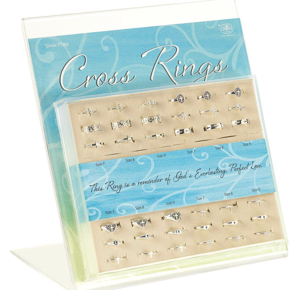 Cross Ring (12 Style Options) - Reilly's Church Supply & Gift Boutique