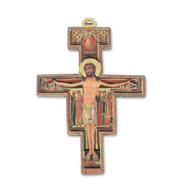 Holy Card, Laminated - San Damiano Cross - Reilly's Church Supply & Gift Boutique