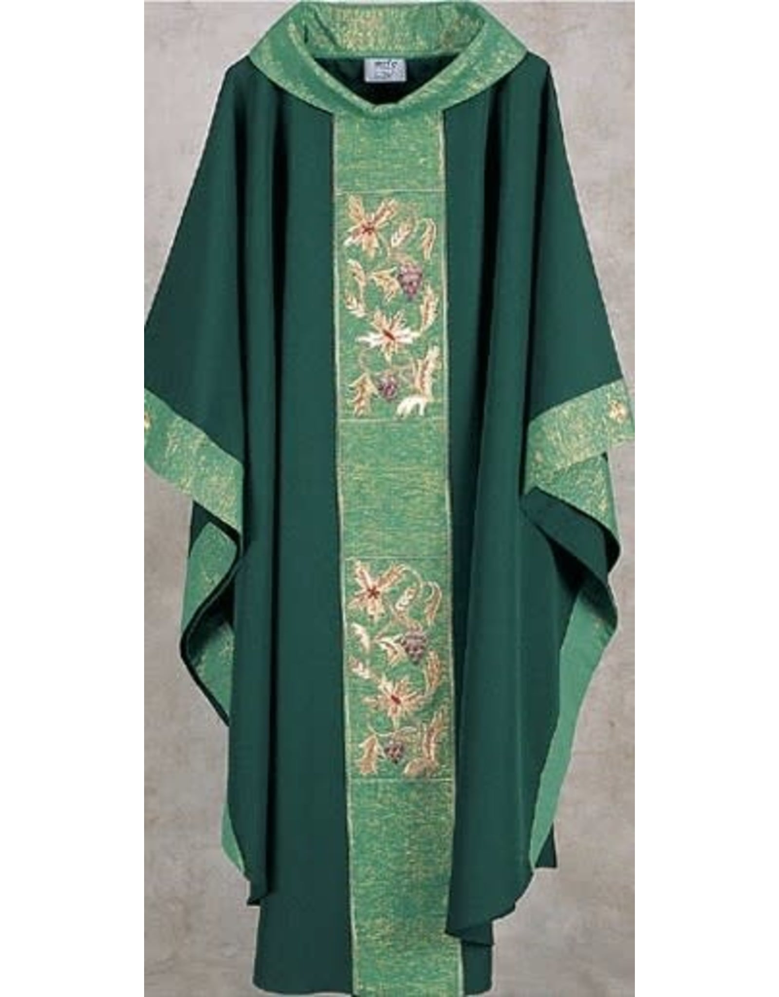 Chasuble, Hand Embroidered Grapes & Leaves - Reilly's Church Supply ...